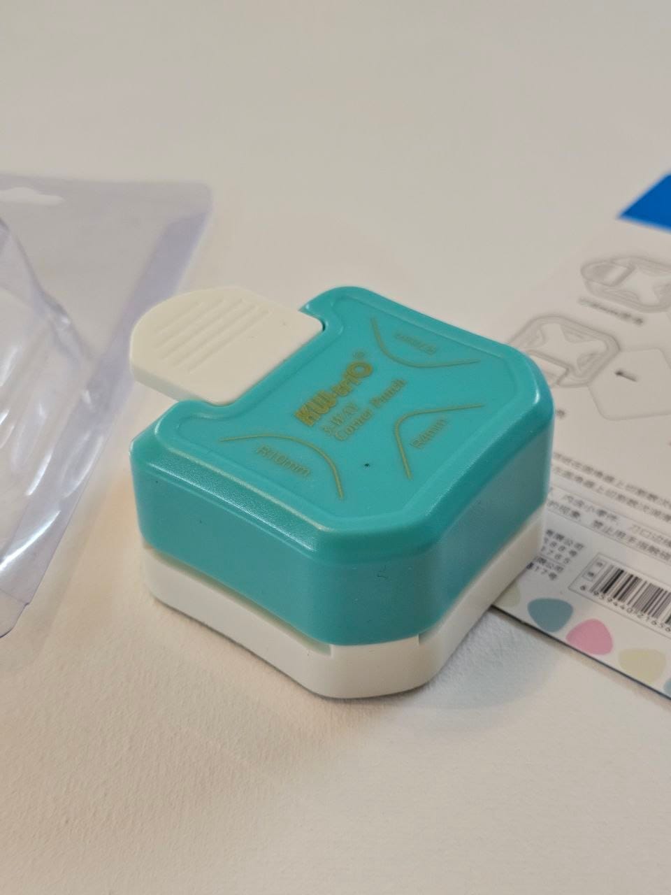 Дирокол кутовий або куторіз для паперу 3 в 1, R4 R7 R10